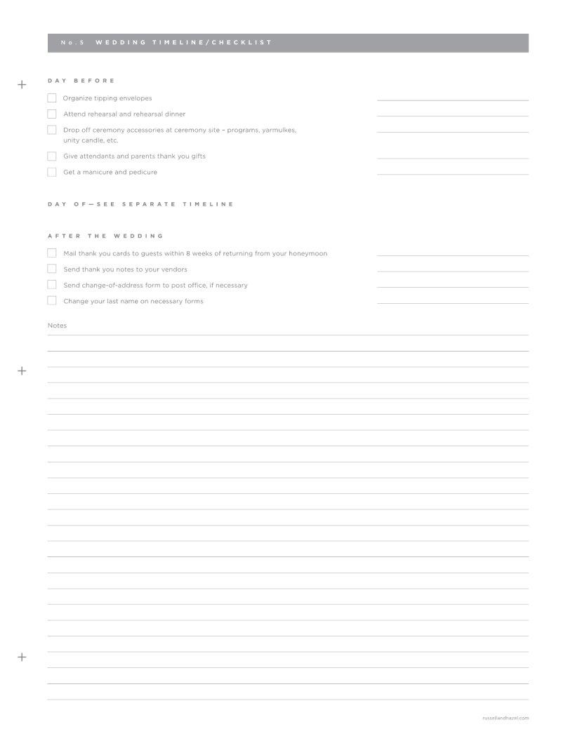 Printable Wedding Timeline Template PDF Form - FormsPal