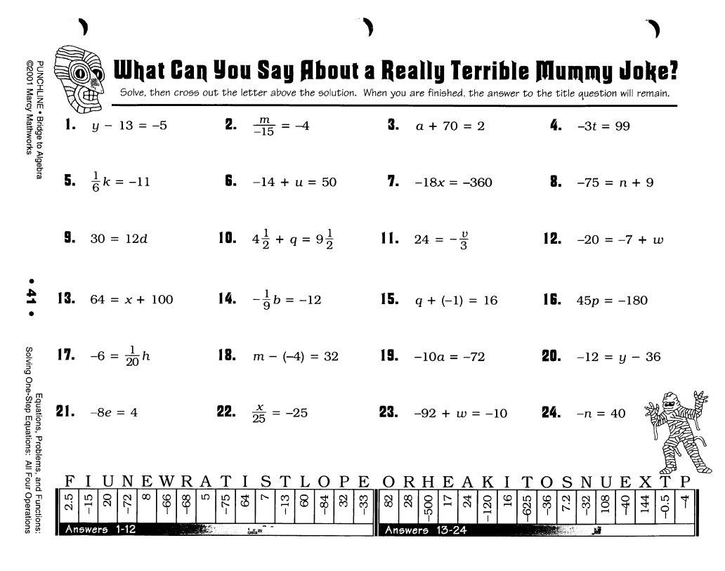 Punchline Bridge To Algebra ≡ Fill Out Printable PDF Forms Online