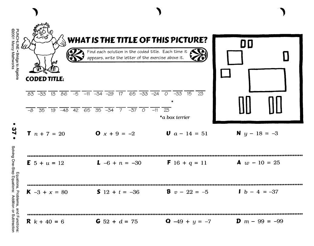 Punchline Bridge To Algebra ≡ Fill Out Printable PDF Forms Online