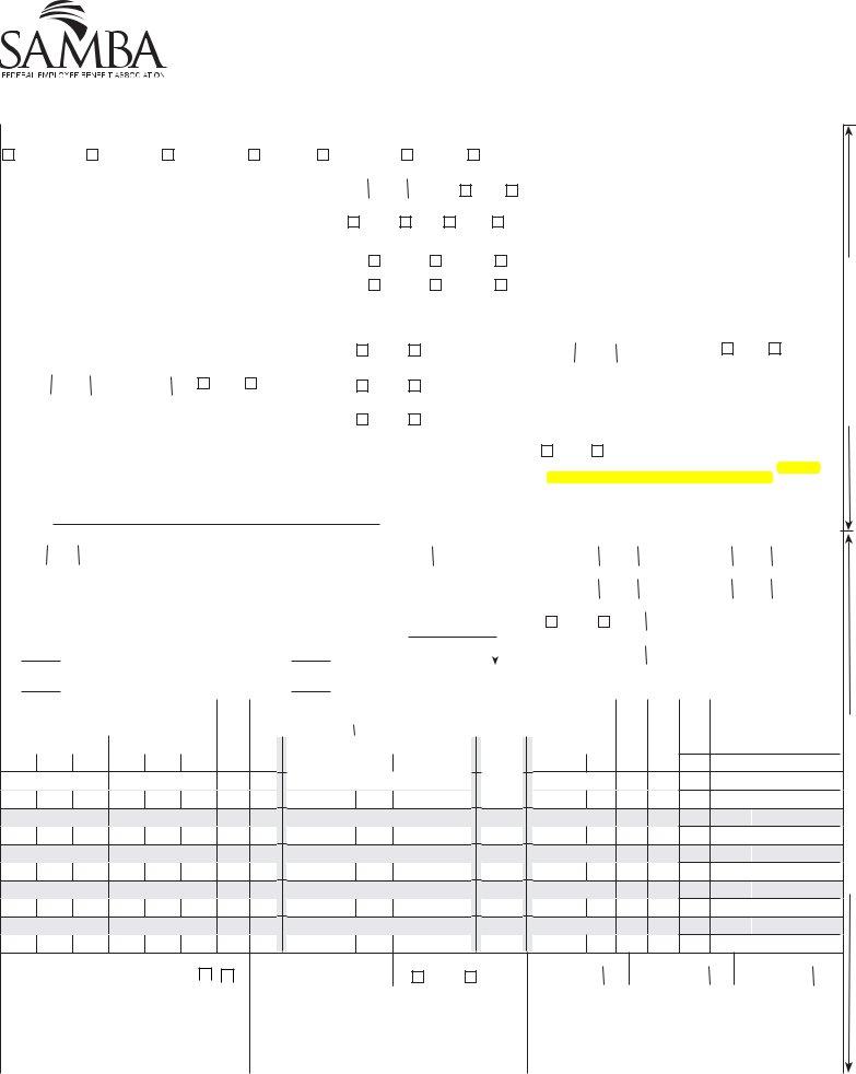 Samba Insurance Claim Form ≡ Fill Out Printable PDF Forms Online
