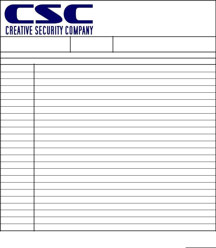 Security Guard Daily Report Sample Fill Out Printable PDF Forms Online