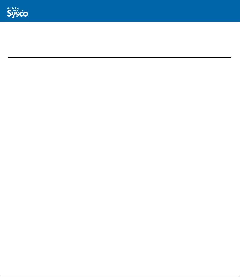 Sysco Customer Account Application PDF Form - FormsPal