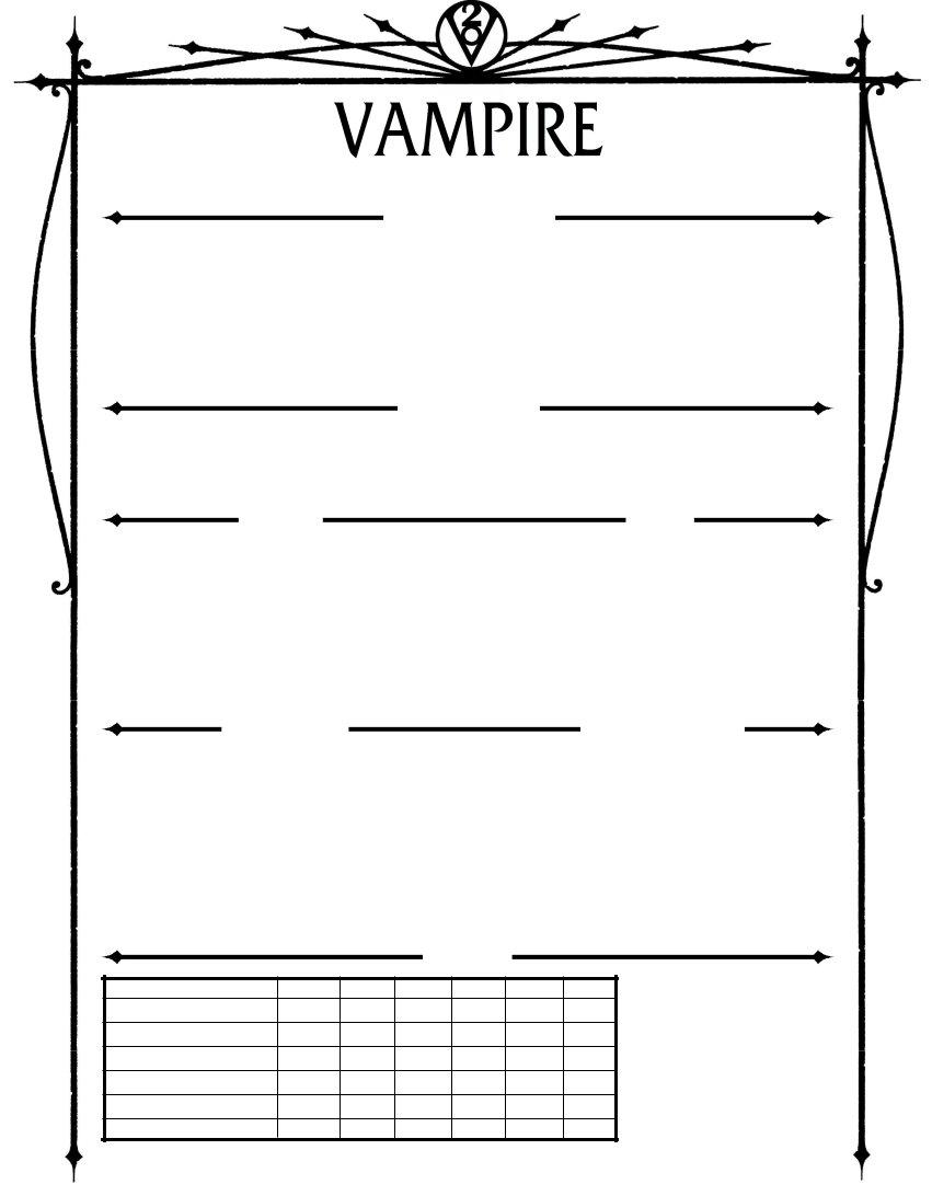 V20 Character Sheet ≡ Fill Out Printable PDF Forms Online