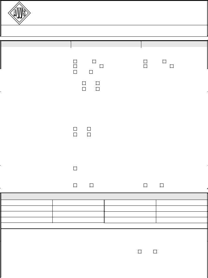 Welder Performance Qualification Record PDF Form - FormsPal