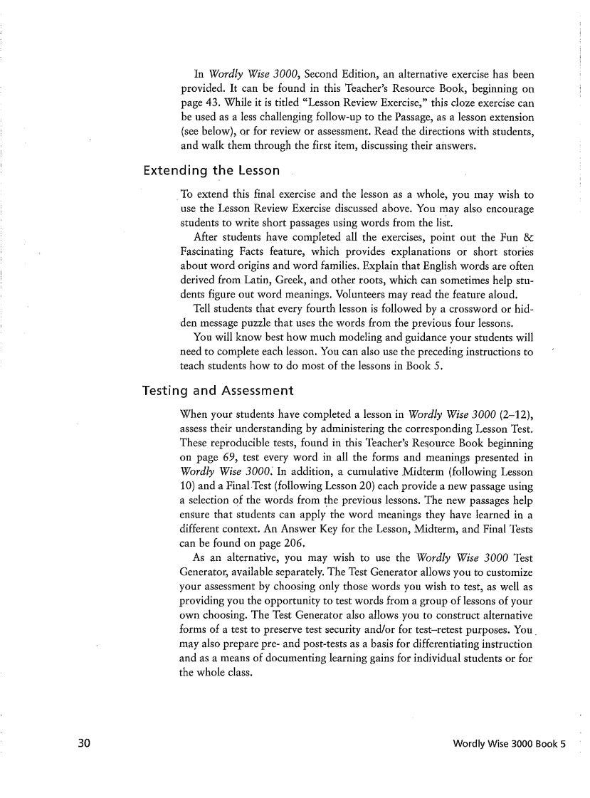 Wordly Wise 3000 Book 5 ≡ Fill Out Printable PDF Forms Online