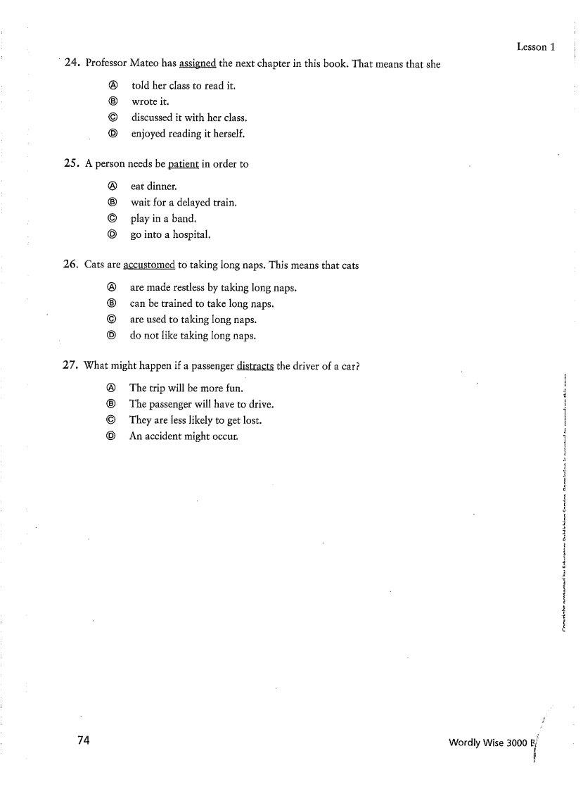 Wordly Wise 3000 Book 5 ≡ Fill Out Printable PDF Forms Online