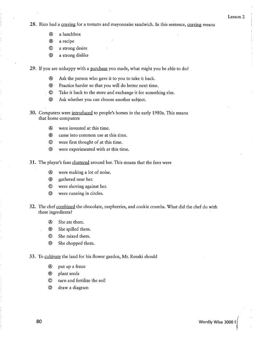 Wordly Wise 3000 Book 5 ≡ Fill Out Printable PDF Forms Online