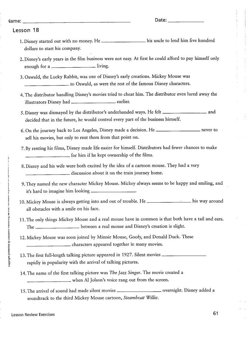 Wordly Wise 3000 Book 5 ≡ Fill Out Printable PDF Forms Online