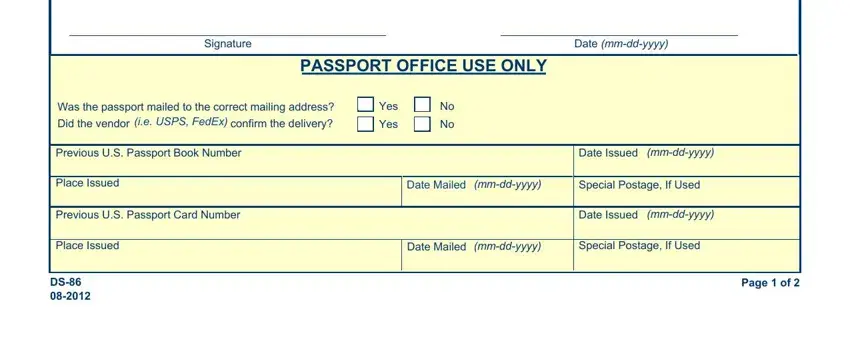 Form Ds 86 ≡ Fill Out Printable PDF Forms Online