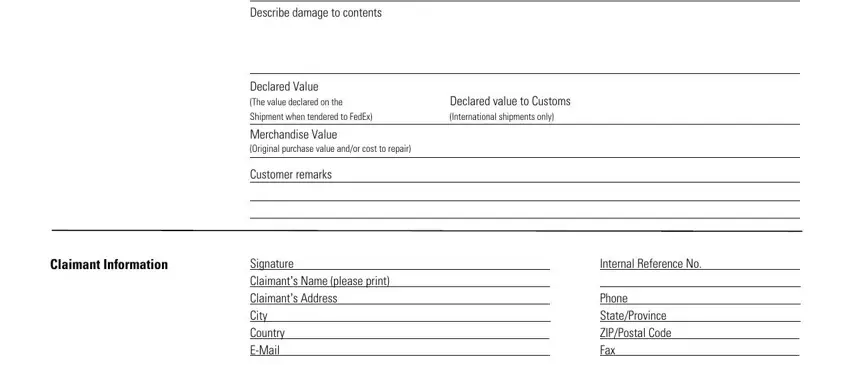 Fedex Form Claim ≡ Fill Out Printable PDF Forms Online