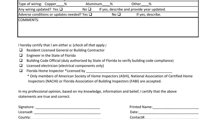 Florida 4 Point Inspection PDF Form - FormsPal