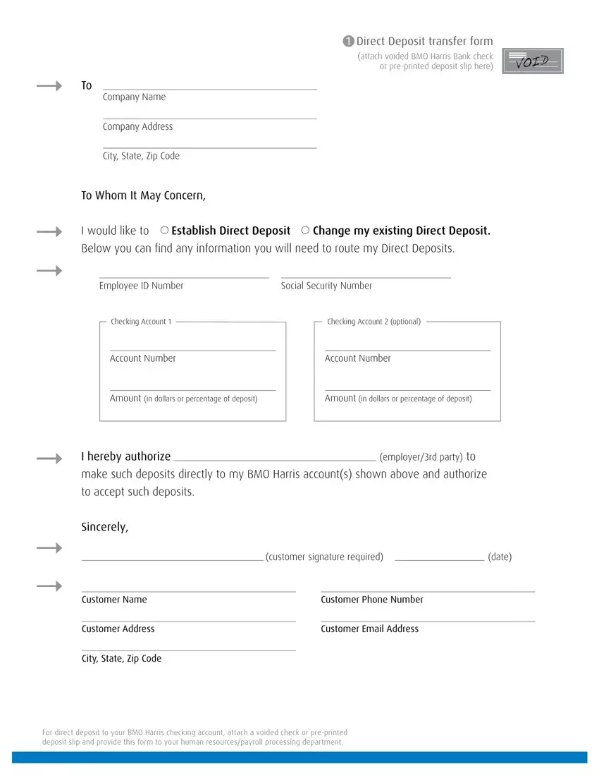 Bmo Direct Deposit Form Fill Out Printable PDF Forms Online