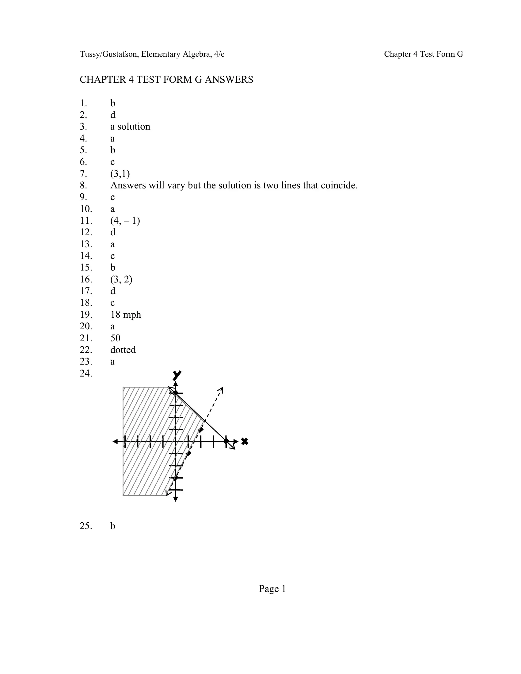 Chapter 4 Test Form G Fill Out Printable PDF Forms Online
