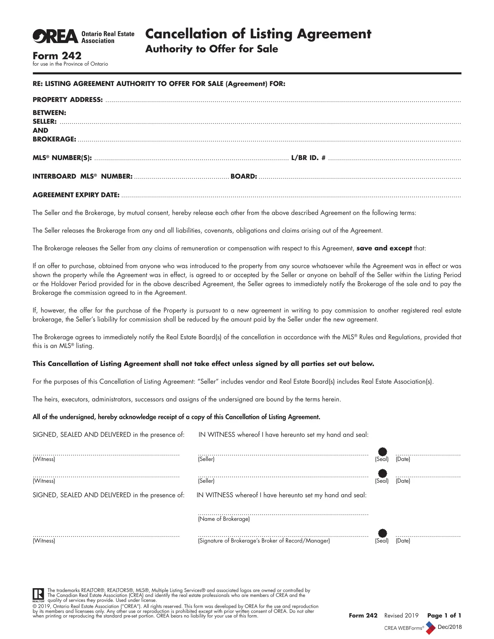 Cancellation Of Listing Agreement Form FormsPal Cancellation Of Listing Agreement Form FormsPal