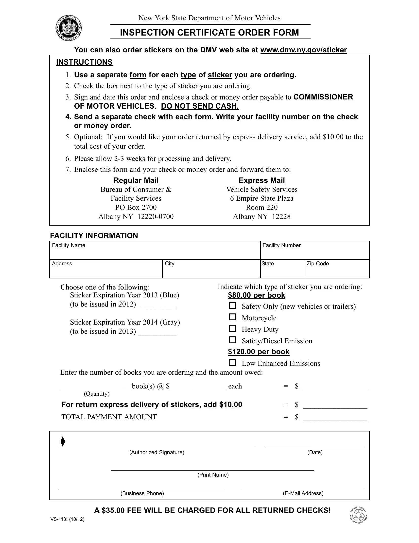 Form Vs 113i Inspection Certificate Order Form New Yo Vrogue co