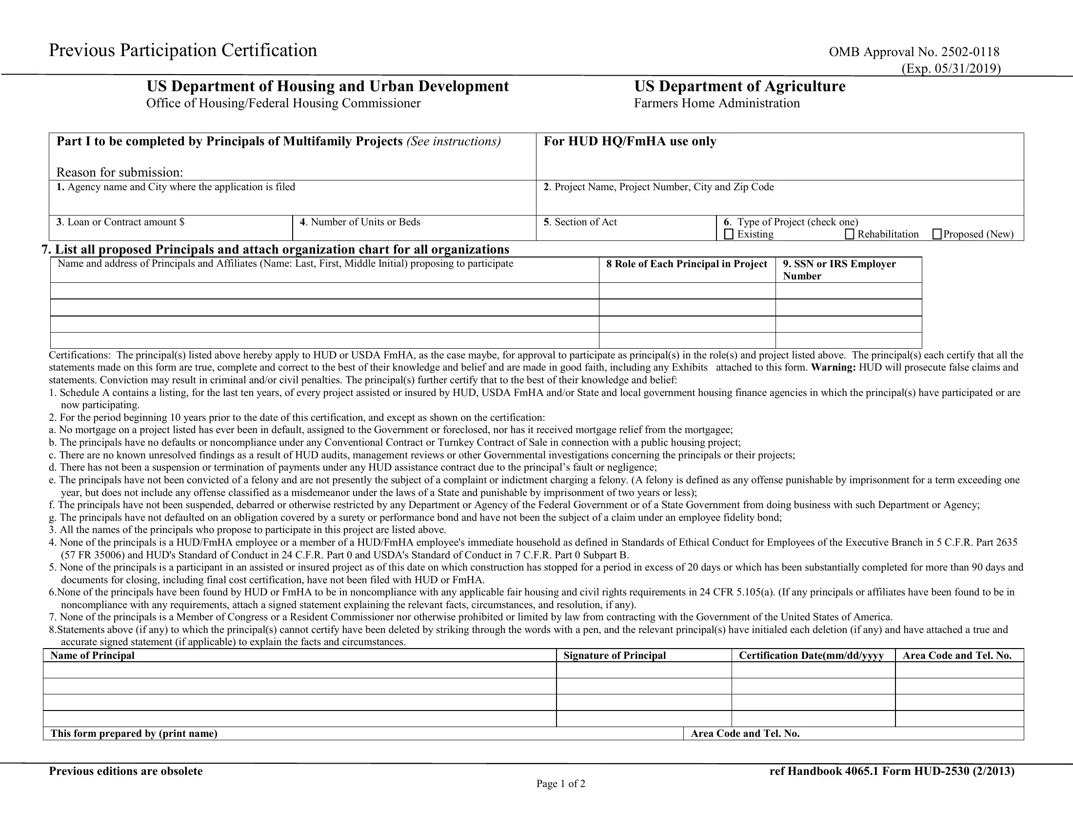 Hud 2530 Form Fill Out Printable PDF Forms Online Hud 2530 Form Fill Out Printable PDF Forms Online