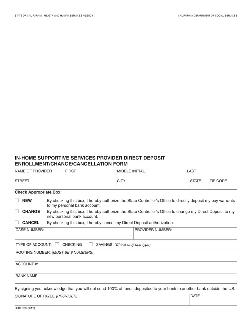 Ihss Direct Deposit Fill Out Printable PDF Forms Online Ihss Direct Deposit Fill Out Printable PDF Forms Online