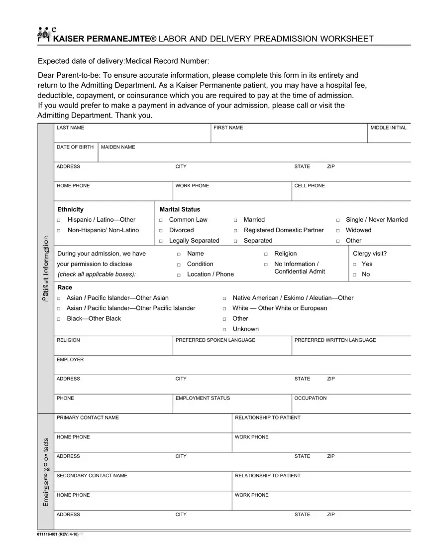 Kaiser Work Note Fill Out Printable PDF Forms Online