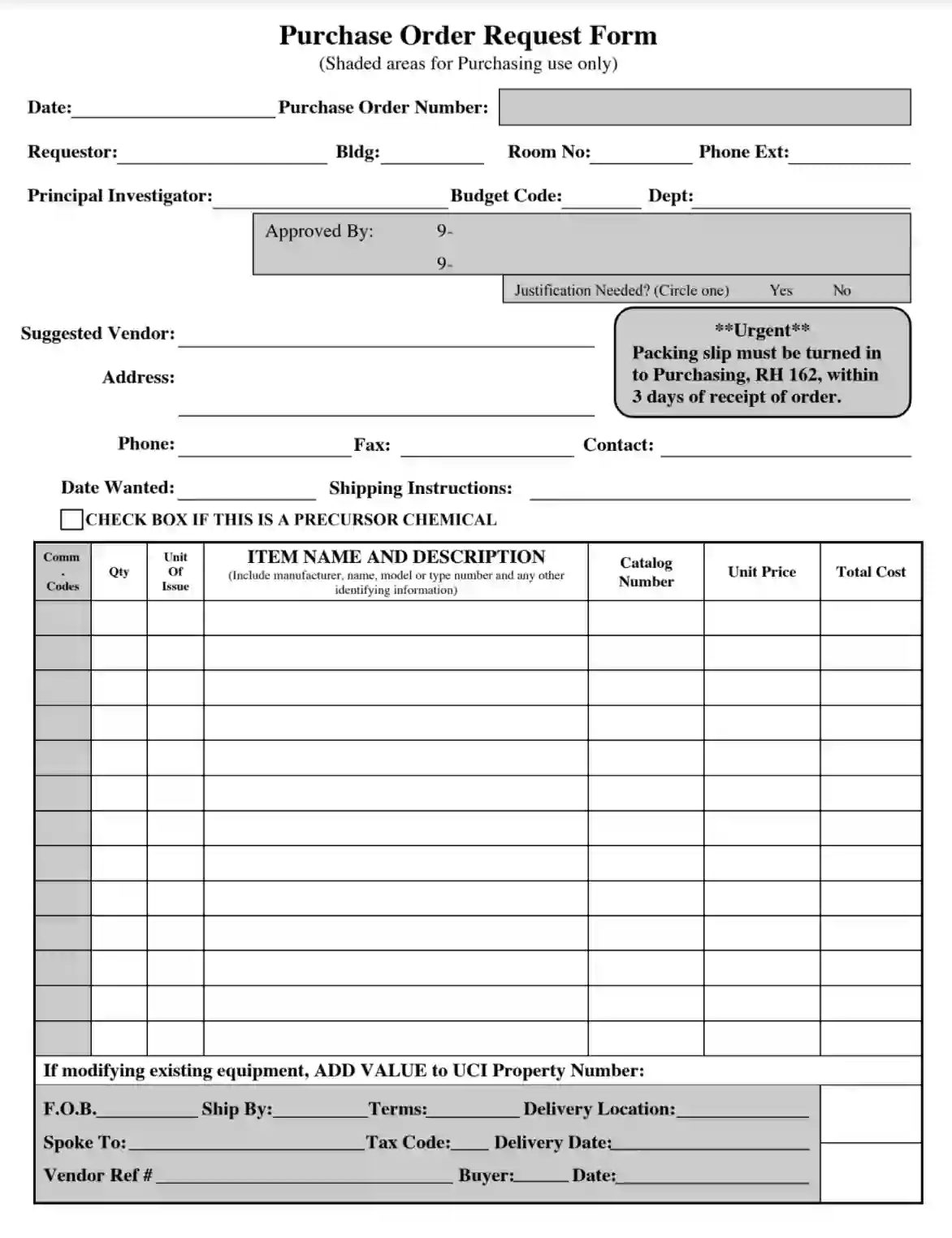 Purchase Order Form Fill Out Printable PDF Forms Online Purchase Order Form Fill Out Printable PDF Forms Online