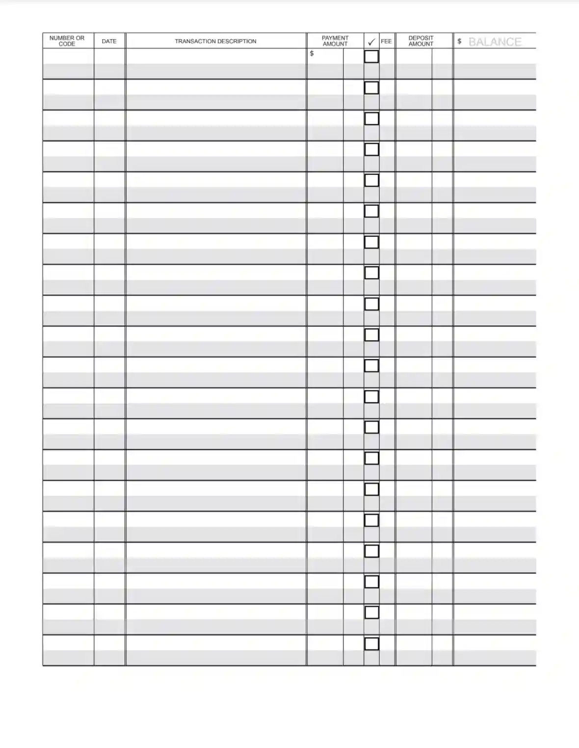 Check Register Template Fill Out Printable PDF Forms Online Check Register Template Fill Out Printable PDF Forms Online