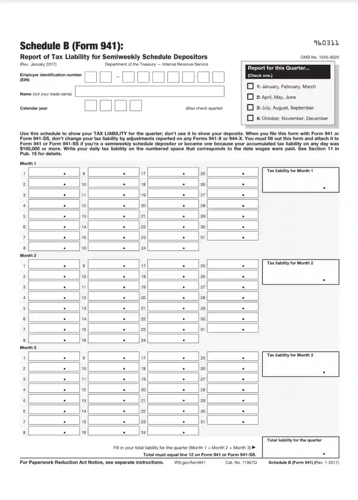 Schedule B Form 941 2024 Pdf Abbye Annissa