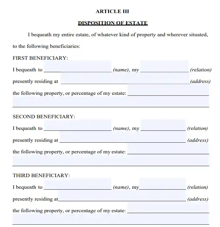 Kentucky Last Will And Testament Form PDF And DOC FormsPal